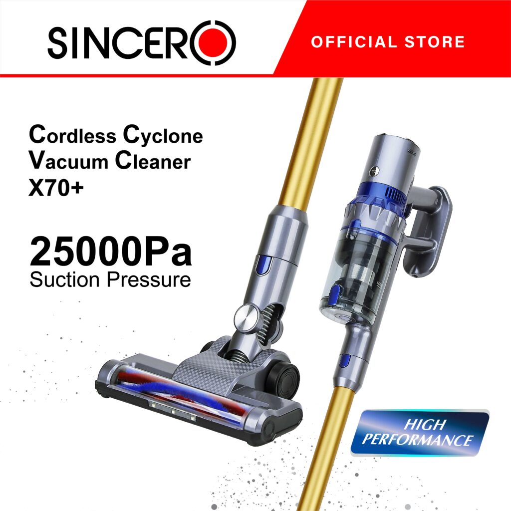 SVC-600 Cordless Cyclone Vacuum Cleaner X70+ - Sincero